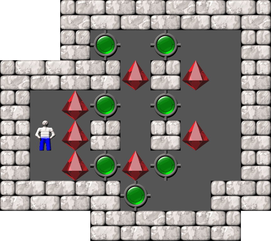 Play KSokoban level 26 of Boxxle 2 set — Free — Without registration
