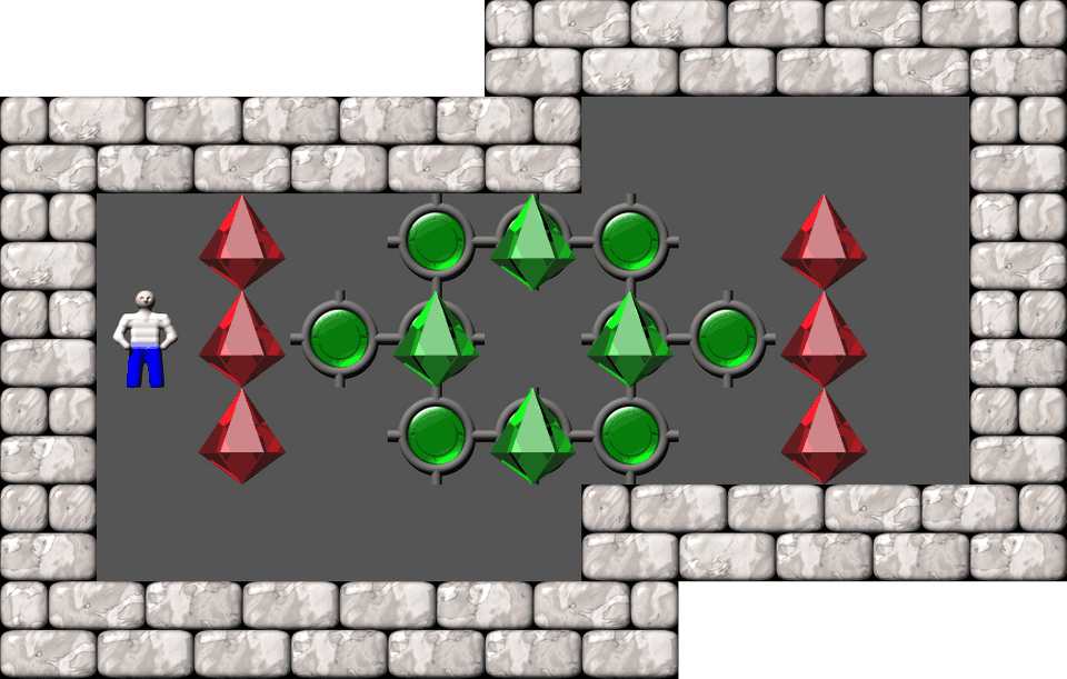 Play KSokoban level 30 of Boxxle 2 set — Free — Without registration