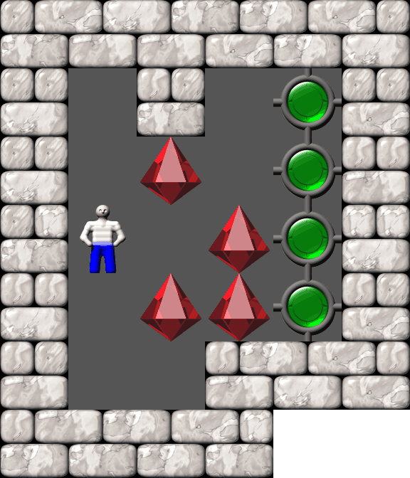 Play KSokoban level 31 of Boxxle 2 set — Free — Without registration