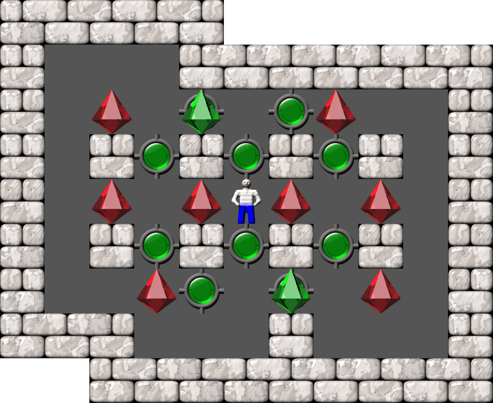 Play KSokoban level 59 of Boxxle 2 set — Free — Without registration