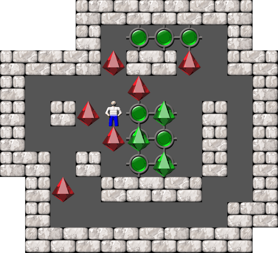 How to play level 68 — Boxxle 2 — Sokoban — Solution video