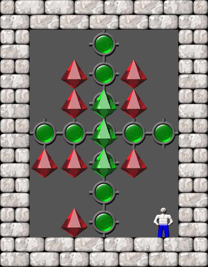 Play KSokoban level 69 of Boxxle 2 set — Free — Without registration