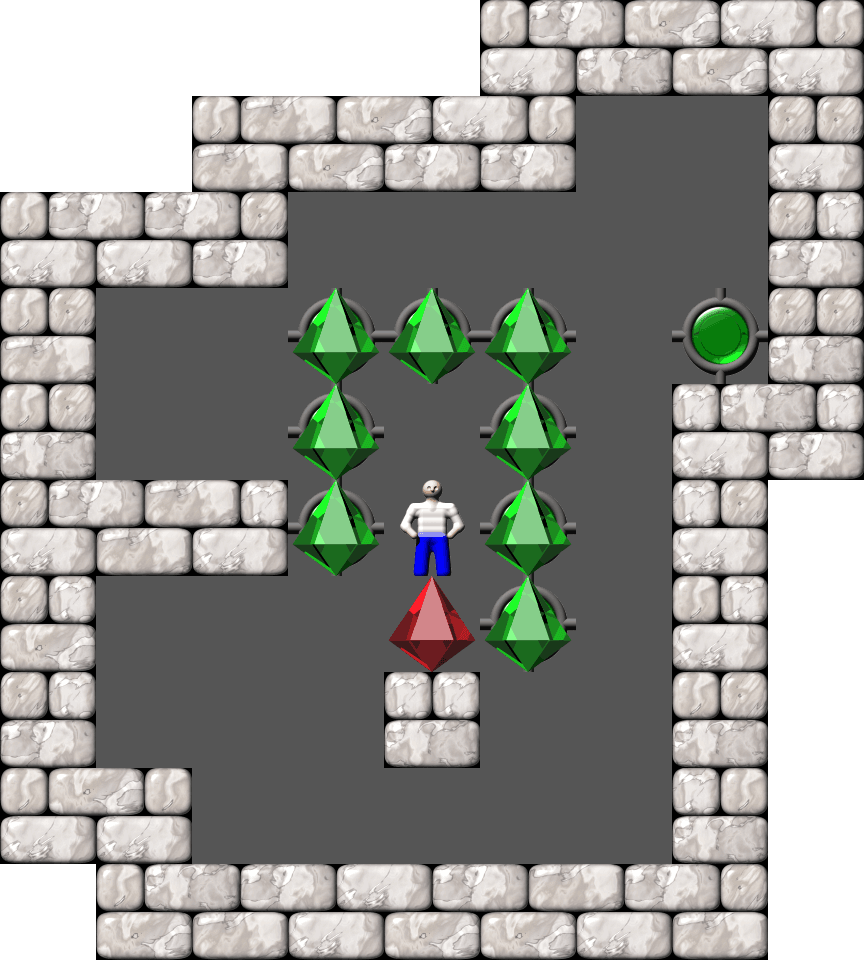 Play KSokoban level 67 of Eric F. Tchong Arranged set — Free — Without ...