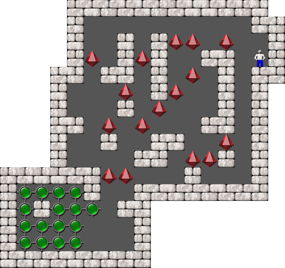 Play KSokoban level 40 of Original & Extra set — Free — Without ...