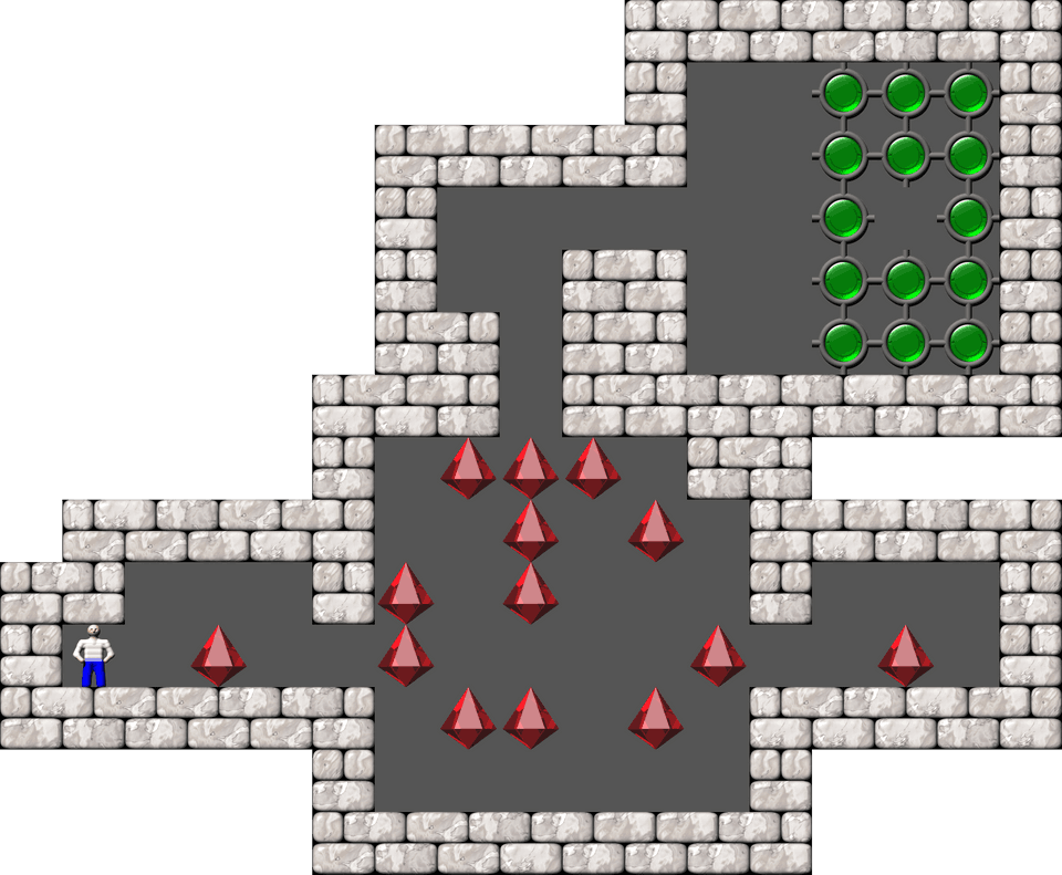 How to play level 9 — Original & Extra — Sokoban — Solution video