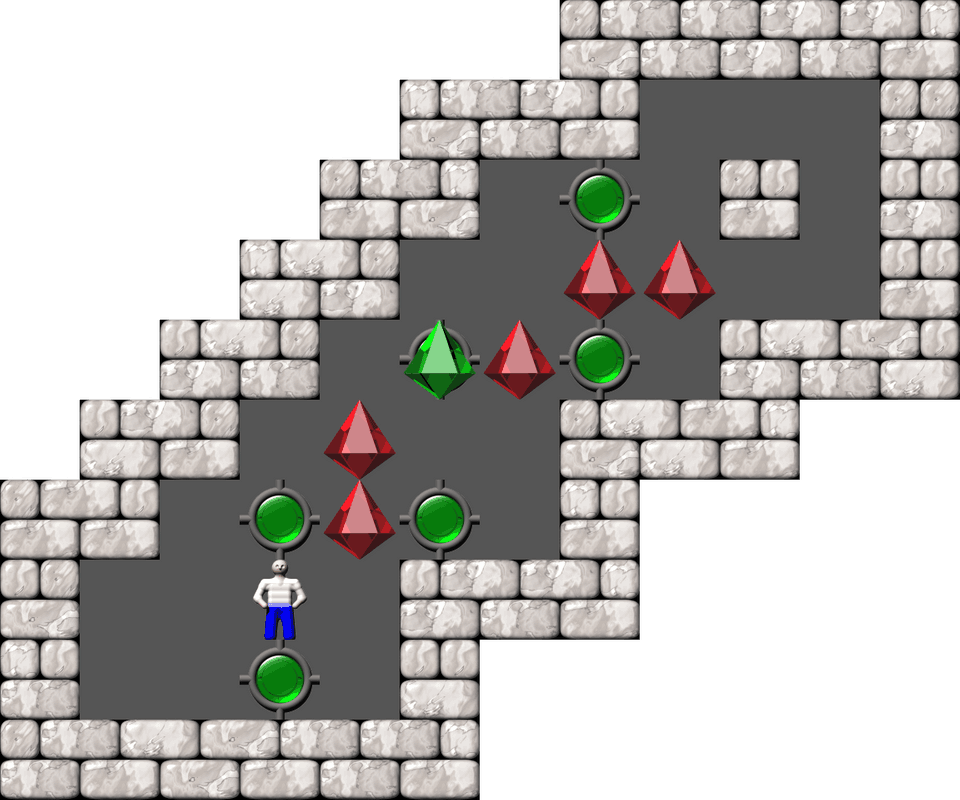 Play KSokoban level 2 of Pico Cosmos set — Free — Without registration