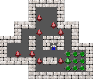 Play KSokoban Thinking Rabbit Arranged — Sokoban puzzle online video game